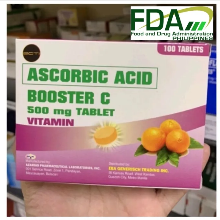 【Quick delivery from Manila】Ascorbic Acid Booster C 100 Tablet 1 Box ...