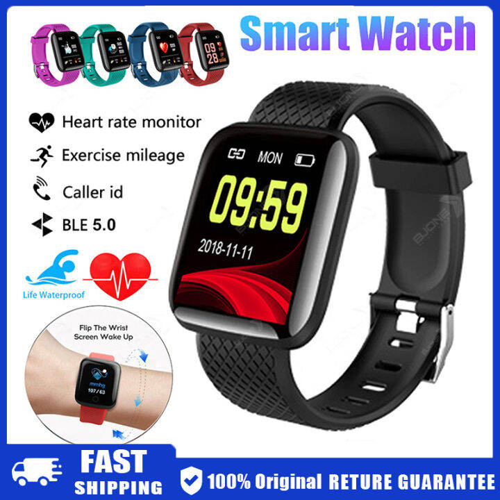 【COD/Oringel】Original 116plus Smart Bracelet Waterproof Fitness Tracker Watch Heart Rate ...