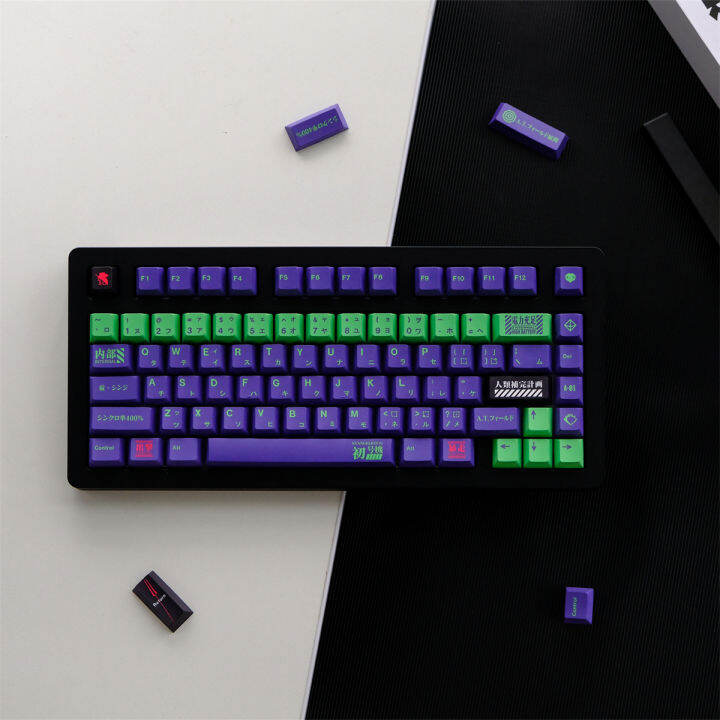 GMK EVA Keycap 129 Keys Cherry Profile PBT Five-Sided Sublimation ...