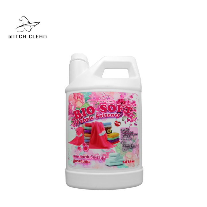 น้ำยาปรับผ้านุ่ม สูตรเข้มข้น WITCH CLEAN BIO SOFT Fabric Softener 3.8 ...