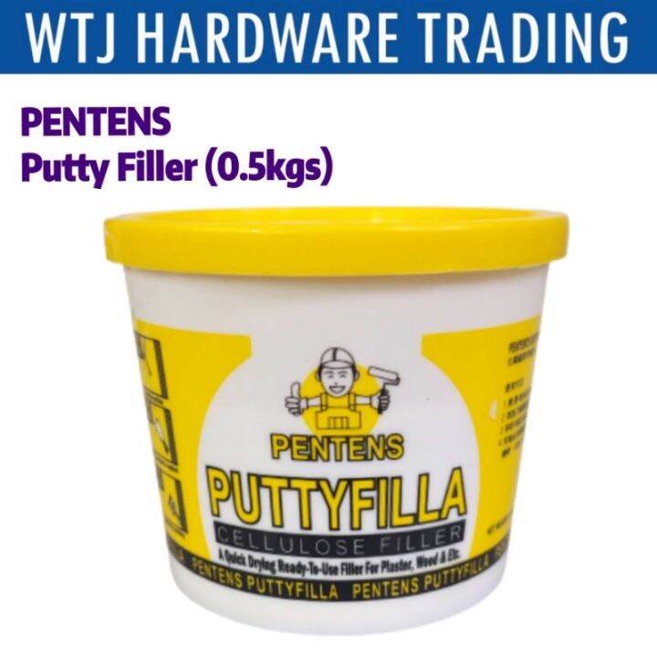 KTH Wall Putty Filler Filling Cracks & Holes- White ( 500gm) / Gap ...