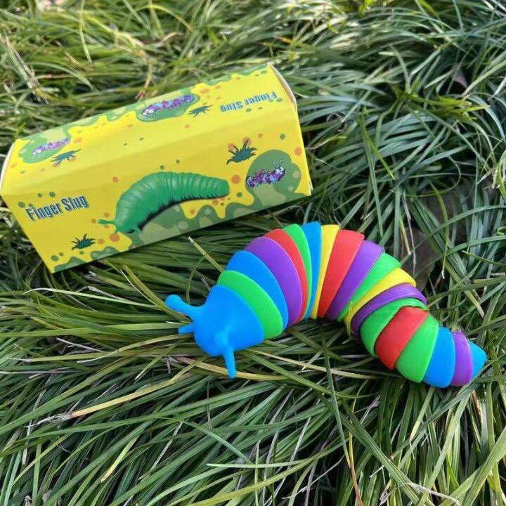 Mainan Fidget Ulat dan Siput Slug Toys Mainan Refleksi T14 - IMPORT ...