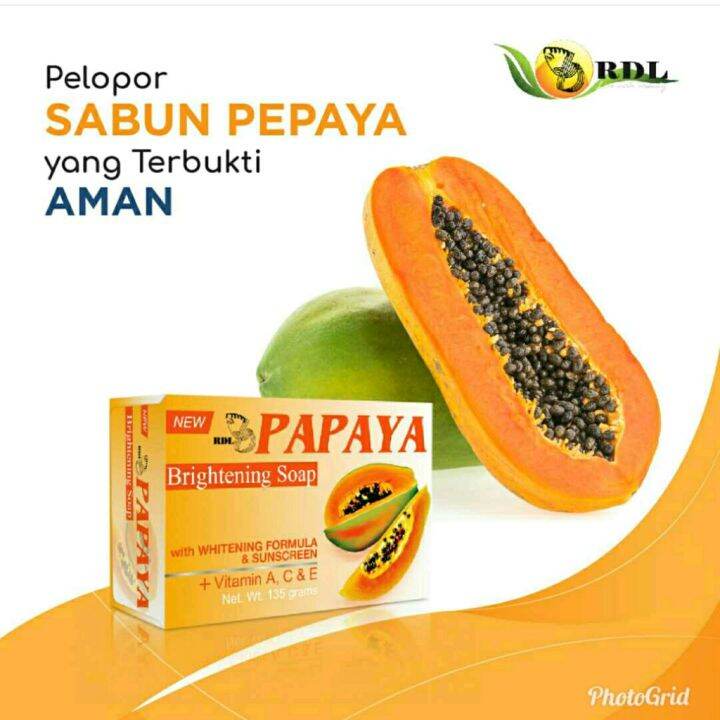 PAPAYA RDL SUPER+SABUN PAPAYA WHITENING ORIGINAL | Lazada Indonesia