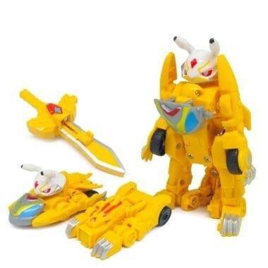 Mainan Anak- Robot Monkart Metroid Warbeast Megaroid Combination Kuning ...