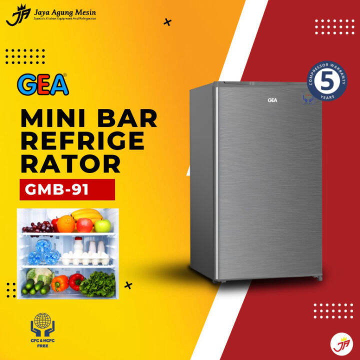 GEA Mini Bar Refrigerator / Kulkas 1 Pintu 89 Liter / GMB-91 | Lazada ...
