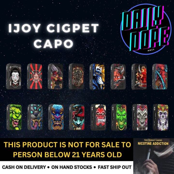 VAPER {Legit} Ijoy Cigpet Box Mod 126W Capo Vape only | Lazada PH