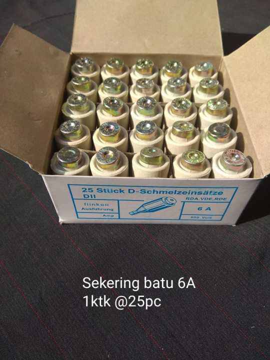IWATA Sekring Batu 6A (1 kotak isi 25 pcs) | Lazada Indonesia