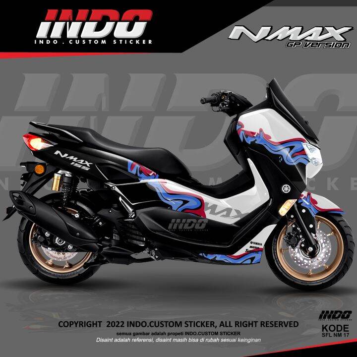 DECAL NMAX BATIK GARIS SIMPEL FULL BODY DECAL STIKER NMAX NEW/OLD - SFL ...