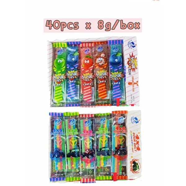 40pcs TwinFish Sour Ties/Sour Belt Childhood Candy 8g | Lazada