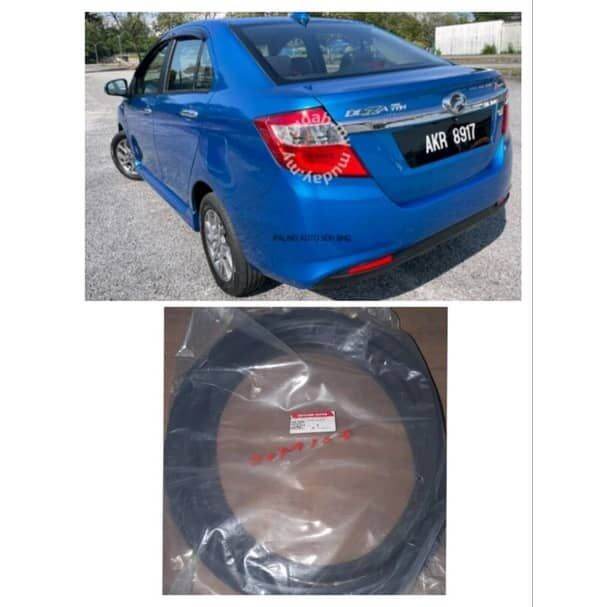 ORIGINAL PERODUA BEZZA REAR BONNET RUBBER/ BELAKANG BOOT GETAH 64461 ...