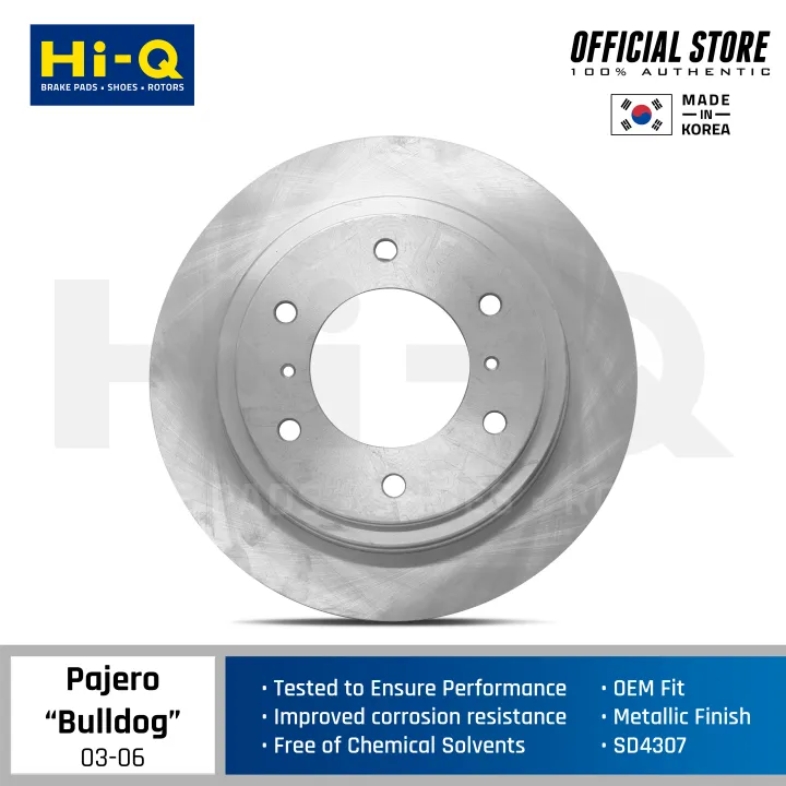 Hi-Q Premium Rear Brake Rotor Disc for Mitsubishi Pajero "Bulldog ...
