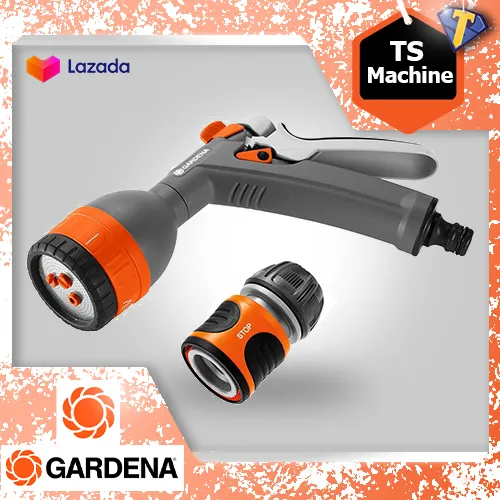 GARDENA ชุดหัวฉีดน้ำพร้อมข้อต่อ ปืนฉีดน้ำ รดน้ำต้นไม้ (18343-32 ...