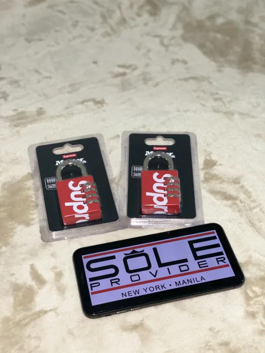 Supreme/Master Lock Numeric Combination Lock Red Legit Authentic ...