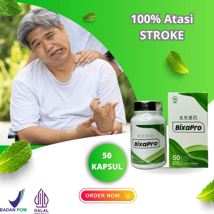 BixaPro Obat Stroke Herbal Ampuh Atasi Stroke Ringan Berat Hingga ...