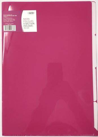 Hata L Shape File Holder with 5 Index columns A4 FSF04 | Lazada