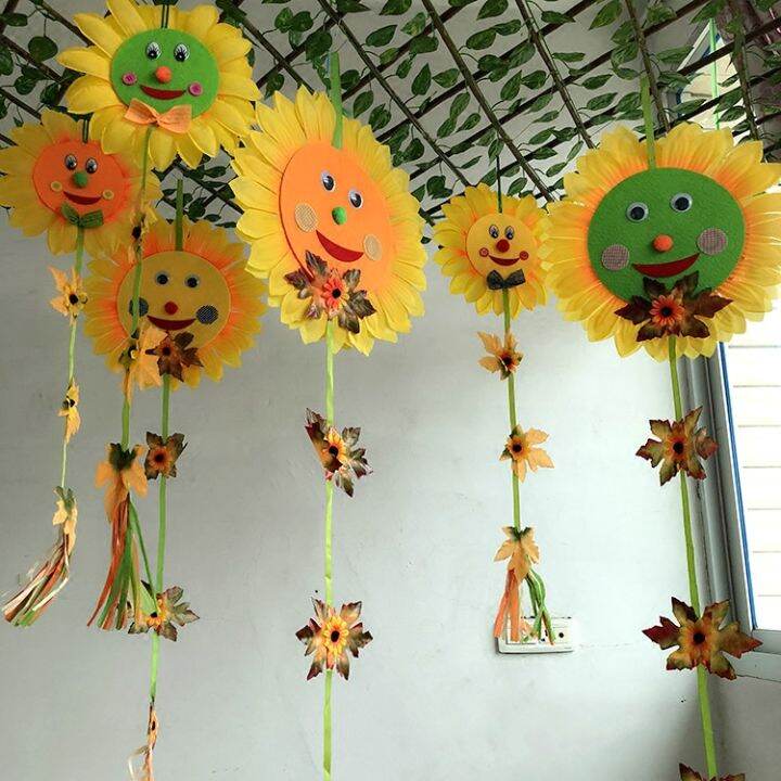 Spring Creative Kindergarten Classroom Decoration Corridor Ornaments ...