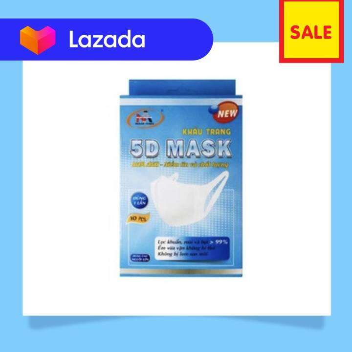 หน้ากากสุดฮิต🔥🔥🔥หน้ากากอนามัย 5D Famapro 1กล่องบรรจุ10 ชิ้น หนา3ชั้น ใส่สบายไม่เจ็บหู 🔥5DFamapro ...