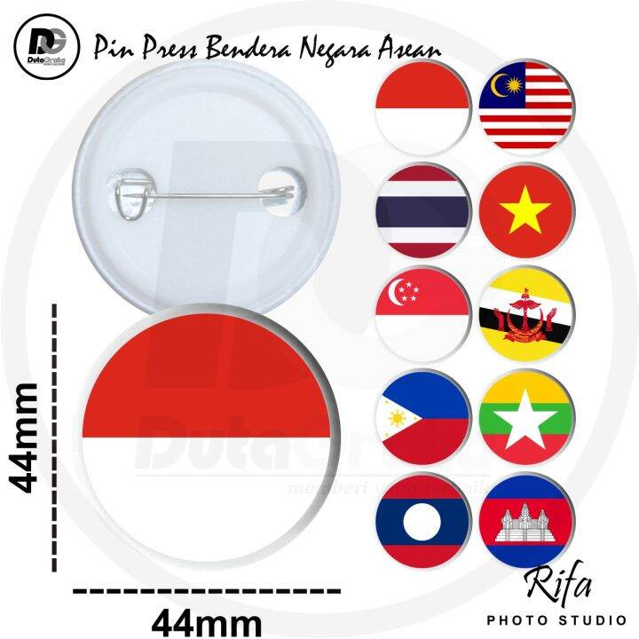 [PIN PRESS] BENDERA NEGARA ASEAN Pin Bros BENDERA ASEAN | Lazada Indonesia