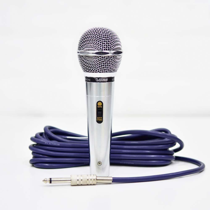 PLATINUM KARAOKE MICROPHONE HIGH-END DYNAMIC WIRED MIC KS-5000 | Lazada PH