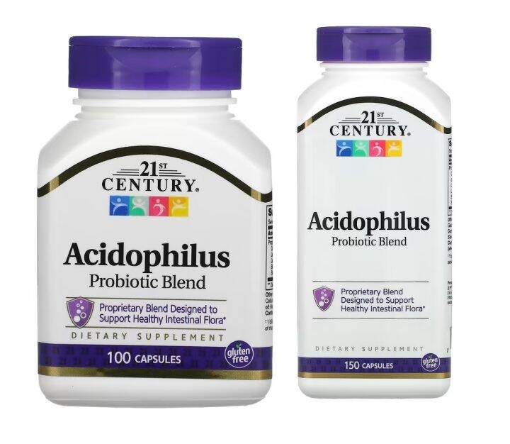 21ST CENTURY ACIDOPHILUS PROBIOTIC BLEND 100/150 CAPS - PROPRIETARY ...