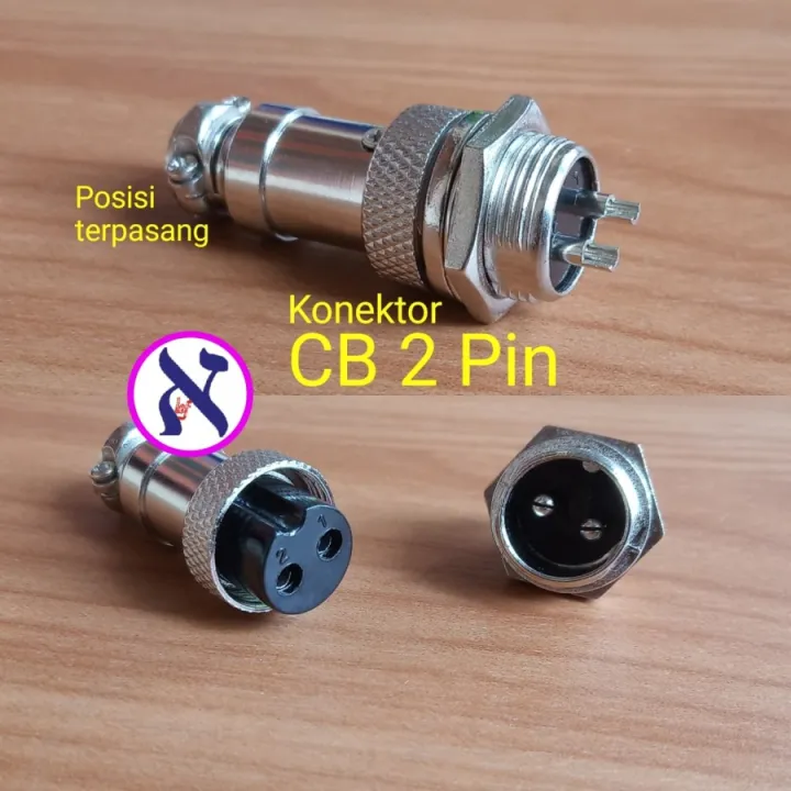 Sepasang Konektor CB 2 3 4 5 6 7 8 Pin Connector soket audio radio ...