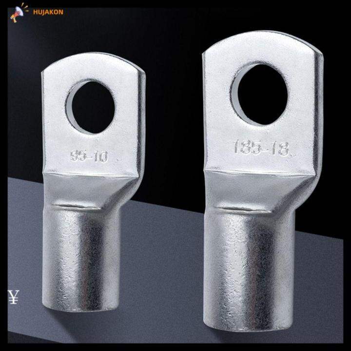 HUJAKON 10Pcs 6mm 8mm 10mm Tinned Copper 16-35mm2 SC16-6 SC25-6 SC35-6 ...