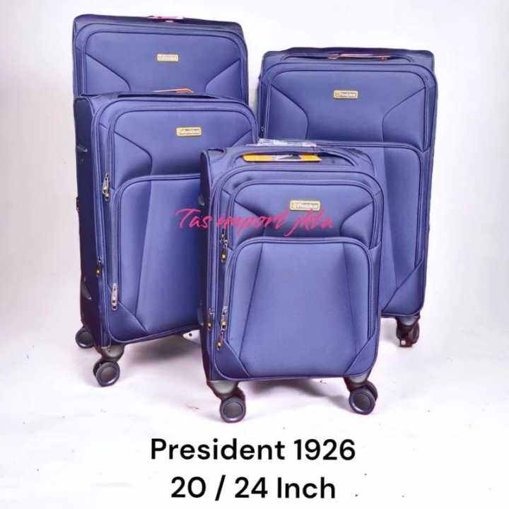 Koper 20 Inch 24 Inch President 1926 Bahan Kain Kanvas Import - Ukuran ...