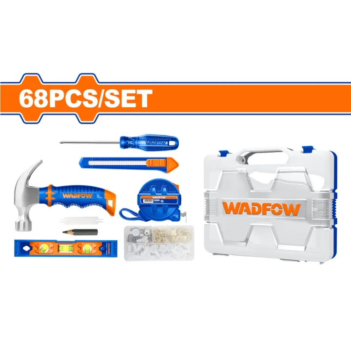 WADFOW Tools Original WHS2B68 68PCS Picture Hanging Household Tools Set ...