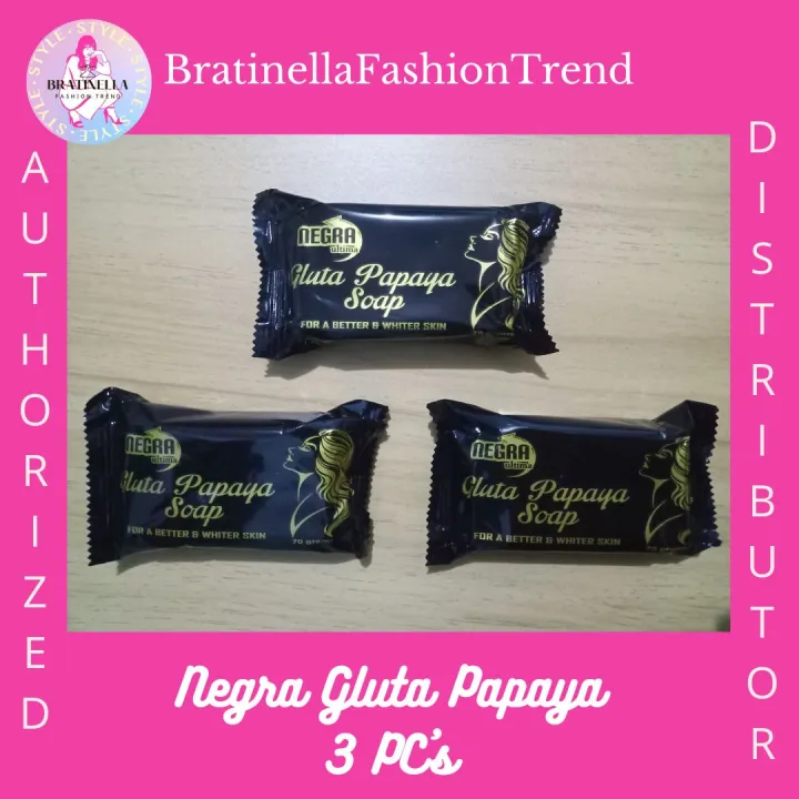 NEGRA ultima Gluta Papaya Soap (3 PCS) with Freebies | Authentic 100% ...