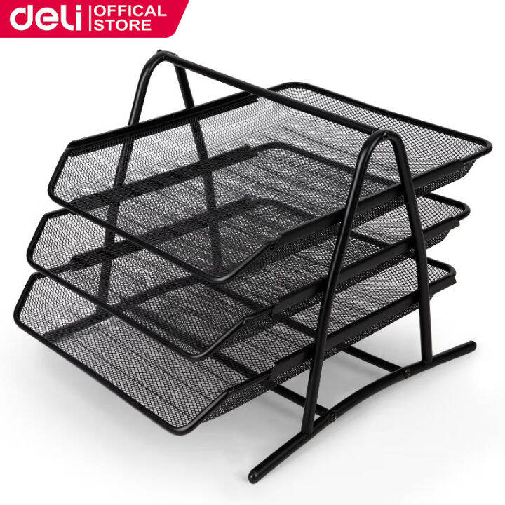 Deli E9181 File Tray 350×278×275mm Black | Lazada PH