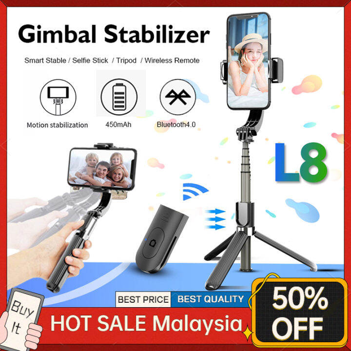 Bluetooth Handheld Smartphone Gimbal Stabilizer Selfie Stick Expandable ...