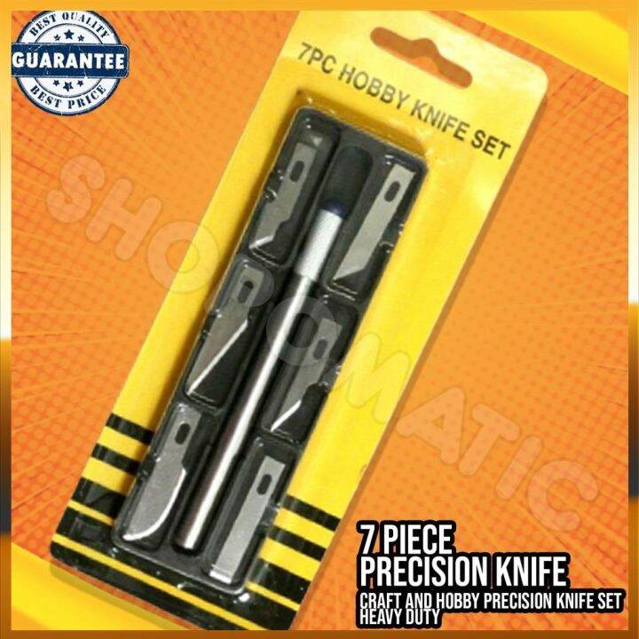 7 Piece Craft and Hobby Precision Knife Set Heavy Duty | Lazada PH