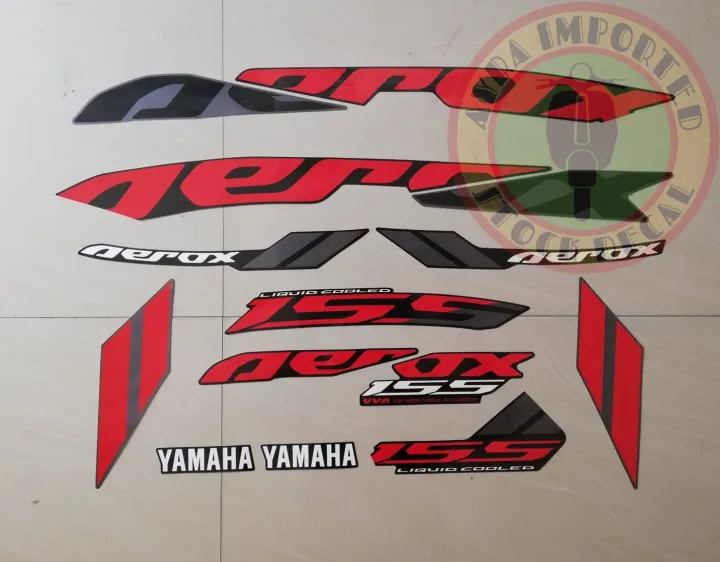 AEROX 155 19 RED Stock Decal/Sticker | Lazada PH