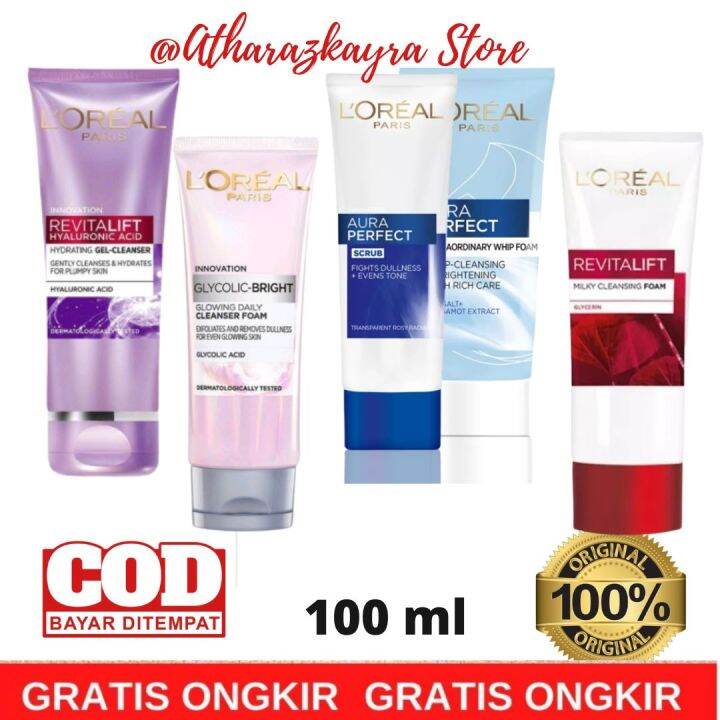 Sabun Cuci Muka Loreal Revitalift Hyaluronic 100 ml / Aura Perfect ...