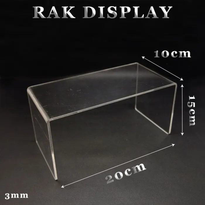 Acrylic Rak Display - Stand Akrilik Sepatu Tas Dompet Multifungsi ...