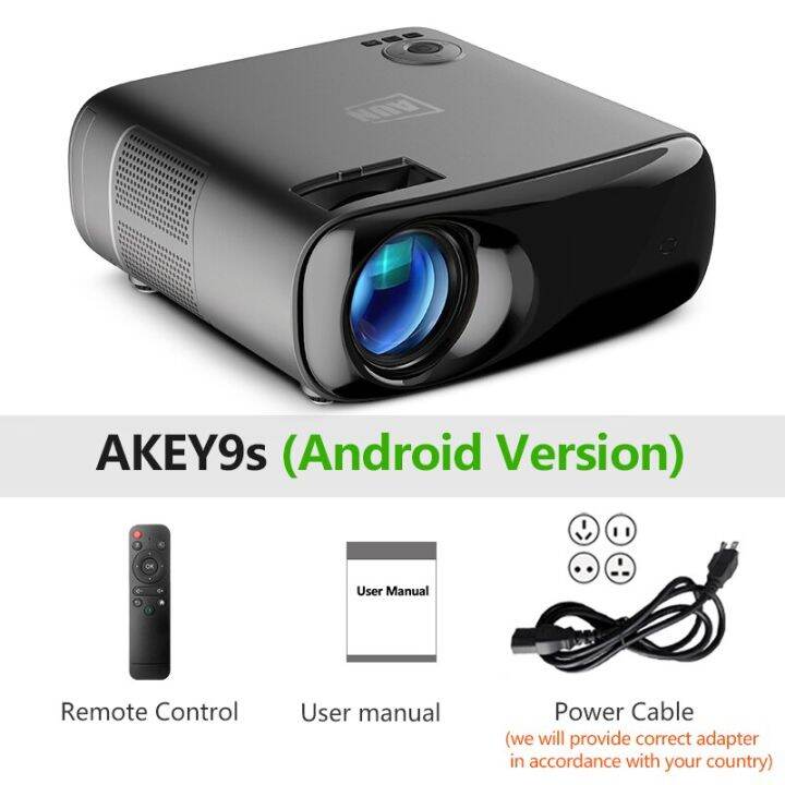 AUN AKEY9S Android Projector Full HD Native 200Inch LED Home Theater ...