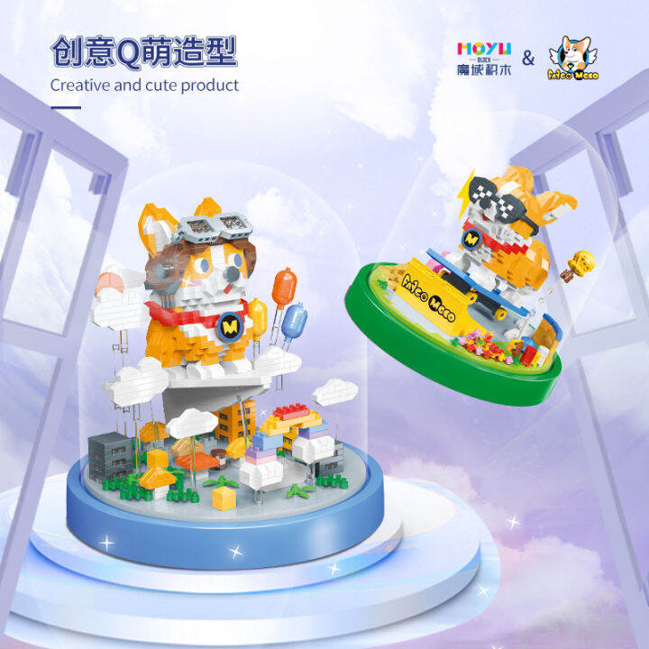 Bộ đồ chơi lắp ghép Chú Chó Moco Tăng Động - Mô hình 3D MOYU Nanoblock | Lazada.vn