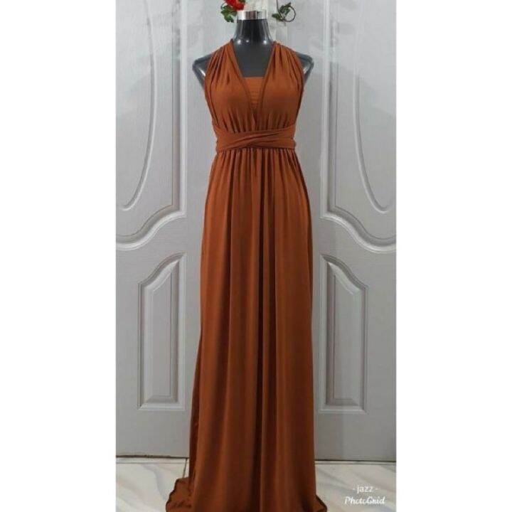 RUST INFINITY DRESS WITH ATTACHED TUBE HIGH QUALITY | Lazada PH