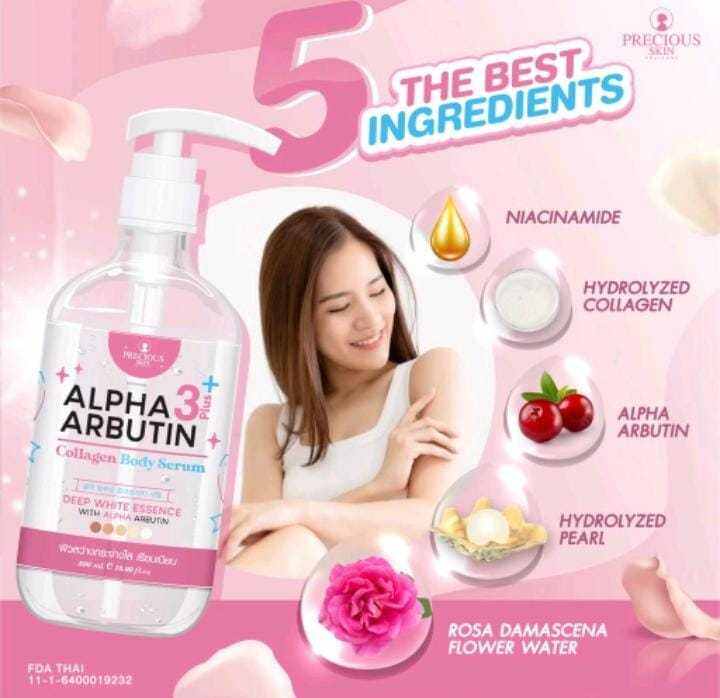 Alpha Arbutin 3Plus with Collagen Body Serum 500ml Original | Lazada Indonesia