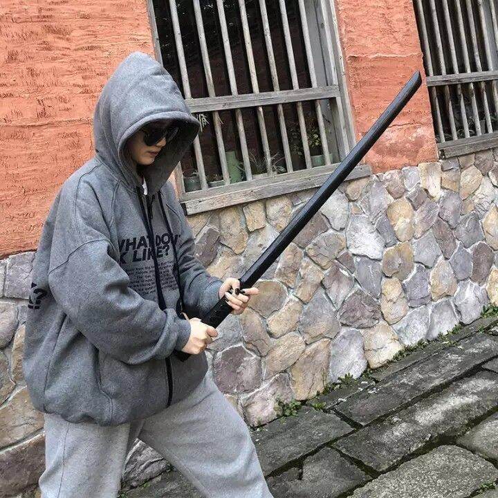 100cm katana samurai sword kendo wooden sword demon slayer sword ...