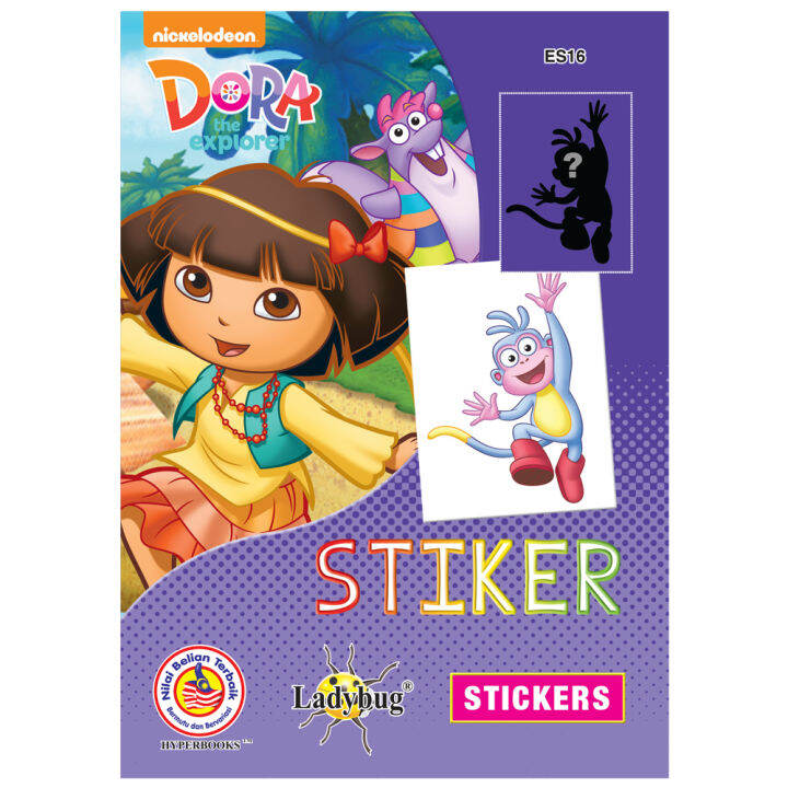 Dora The Explorer Stickers 4 Pages B6 Size ES 16 | Lazada