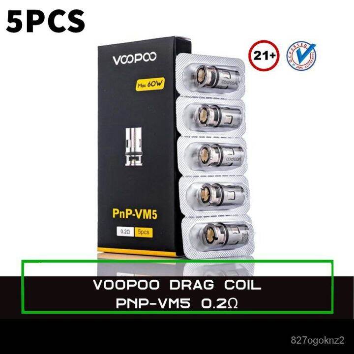 5PCS COIL VM5 VM6 VM1 0.2 0.15 0.3 ohm Voopoo MESH PnP AUTHENTIC OCC ...