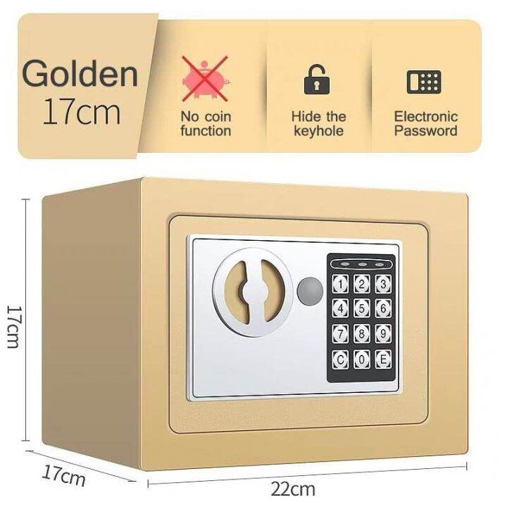 SAFETY VAULT- Home Safe Digital Battery Operated Metal Vault Money ...