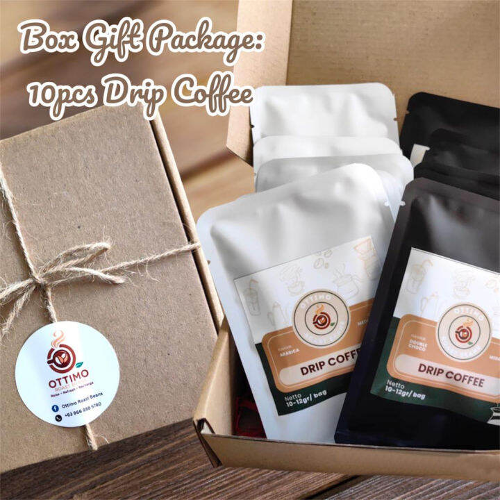 Gift Package - 10 pcs Assorted Drip Coffee (Arabica, Premium Barako ...