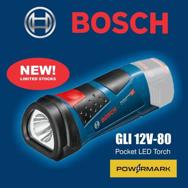 BOSCH GLI 12V-80 Cordless Pocket LED Torch (Solo Tool) [POWERMARK BCT ...