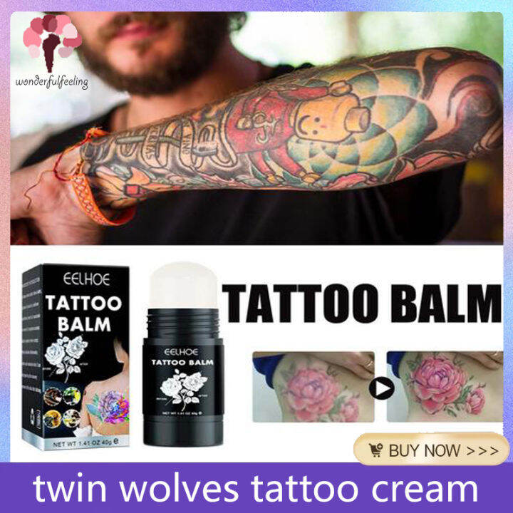 twin wolves tattoo cream Tattoo care cream, solid color and color enhancement skin tattoo care ...