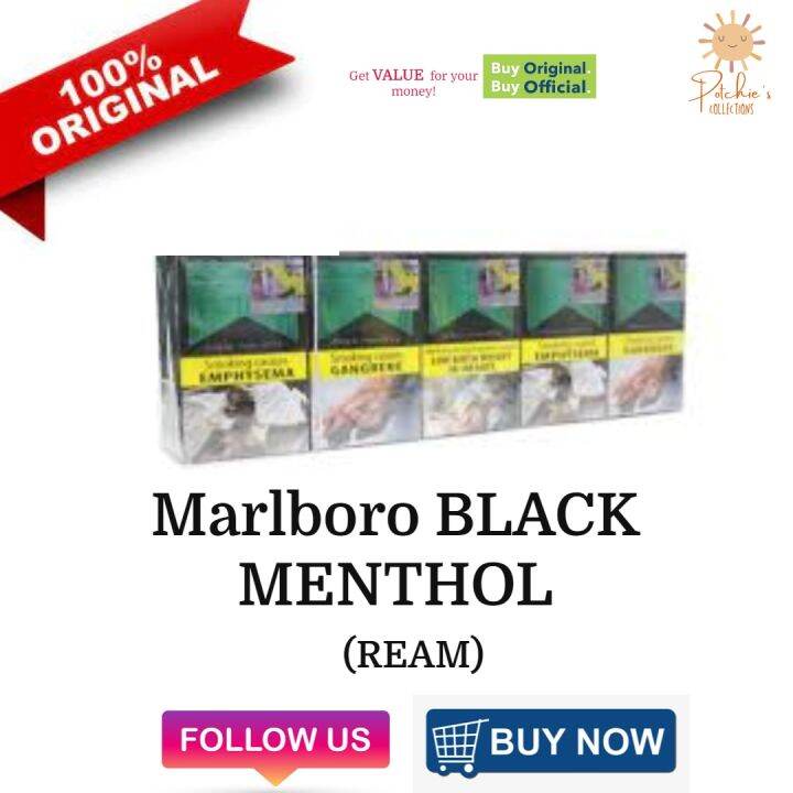 Marlboro Black Menthol Ream (10 Packs, Flip-top) | Lazada PH