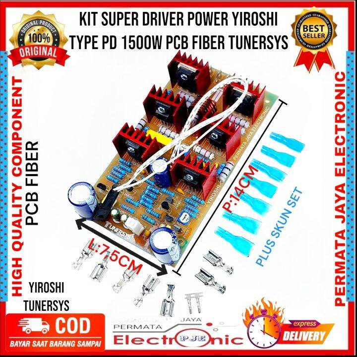 Kit Super Driver Power Amplifier 1500W YIROSHI by Tunersys | Lazada ...