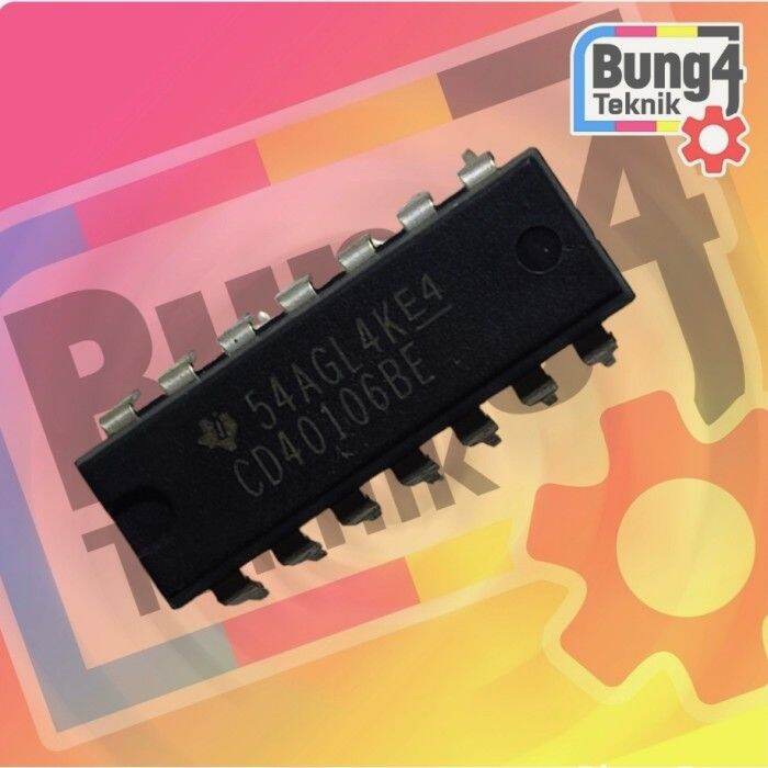 KOMPONEN ELEKTRONIK IC CD 40106 | Lazada Indonesia