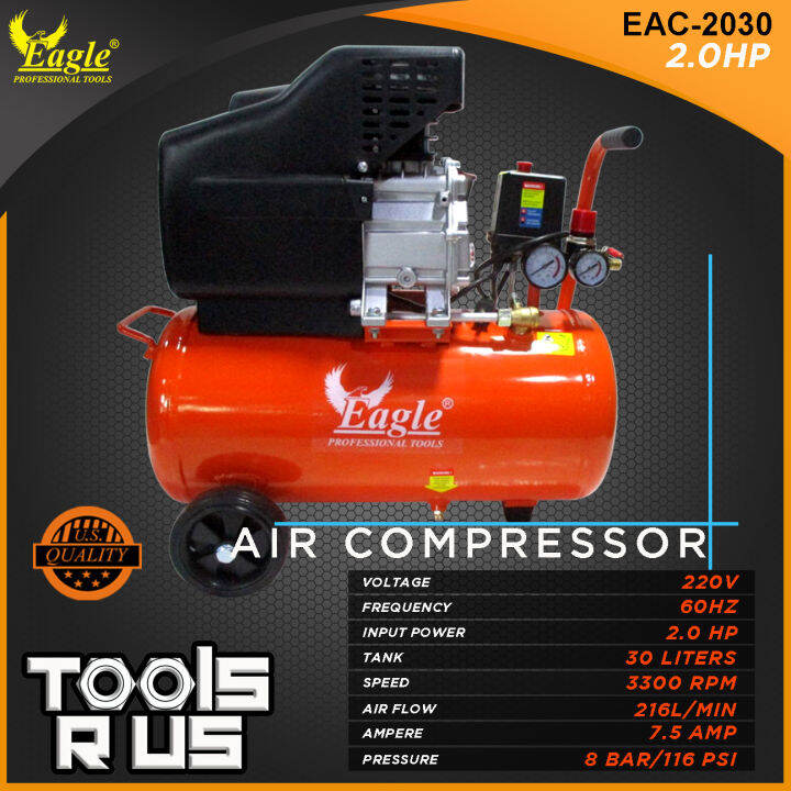 Eagle Portable Air Compressor 2.0HP / 24L EAC-2024 | Lazada PH